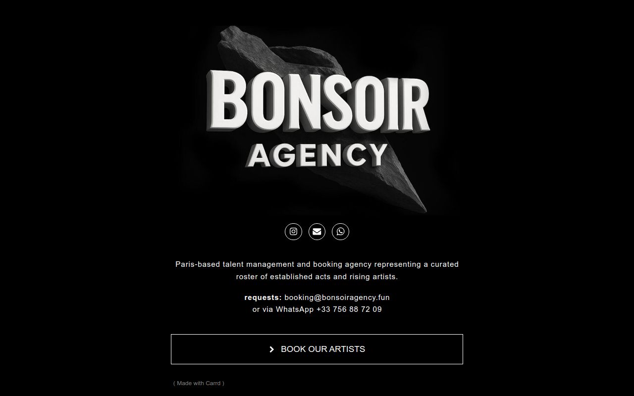 Bonsoir home